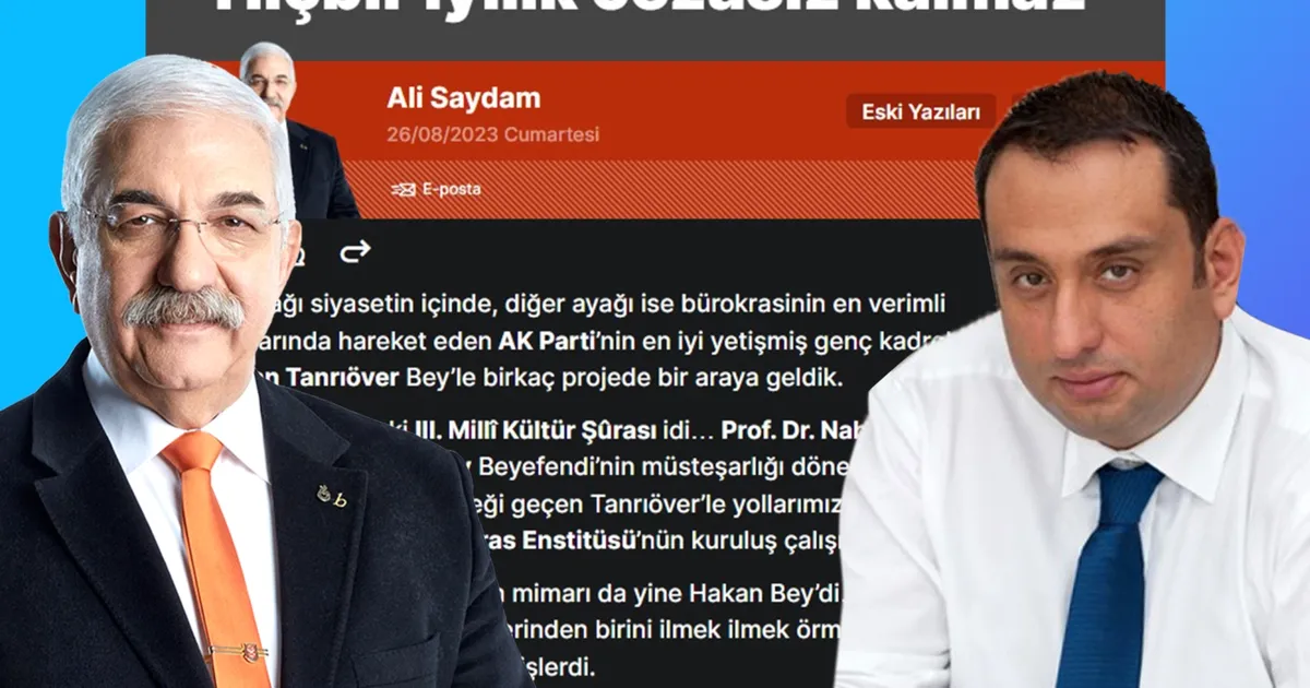 Yeni Şafak Yazarı Ali Saydam, Kültür ve Turizm Bakanlığı Daire Başkanı ...